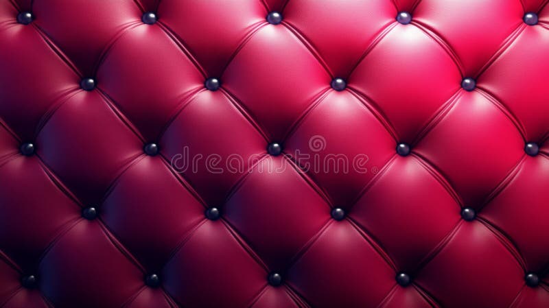 Red Tufted Leather Texture Background Stock Illustration - Illustration ...