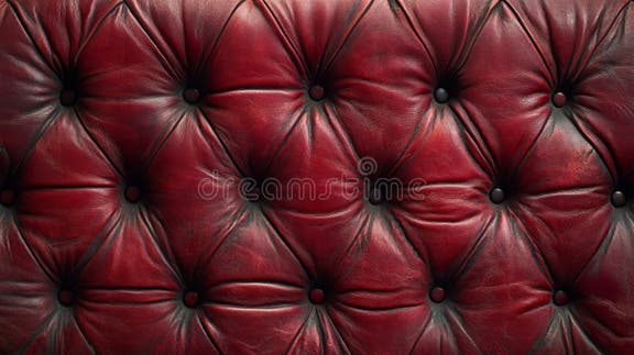 Red Tufted Leather Texture Background Stock Illustration - Illustration ...