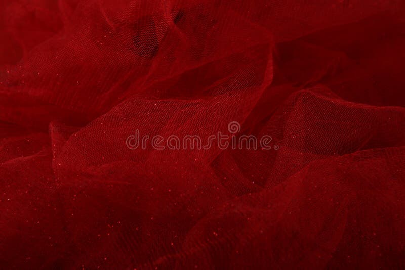 Red Tulle Fabric Background. Stock Photo - Image of pattern, retro ...