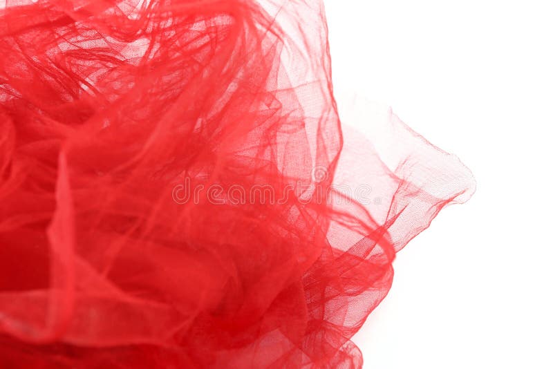 Red Tulle Fabric Background. Stock Photo - Image of background, mesh ...
