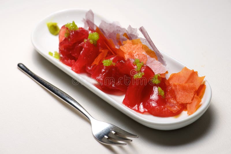 Red tuna view stock image. Image of cuisine, restaurant - 139745753