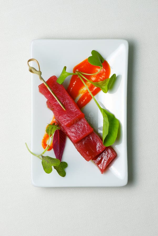 Red tuna view stock photo. Image of asia, sashimi, dish - 118423814