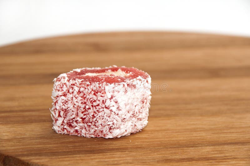 Red Turkish Delight on the Wooden Kitchen Board Stock Image - Image of ...