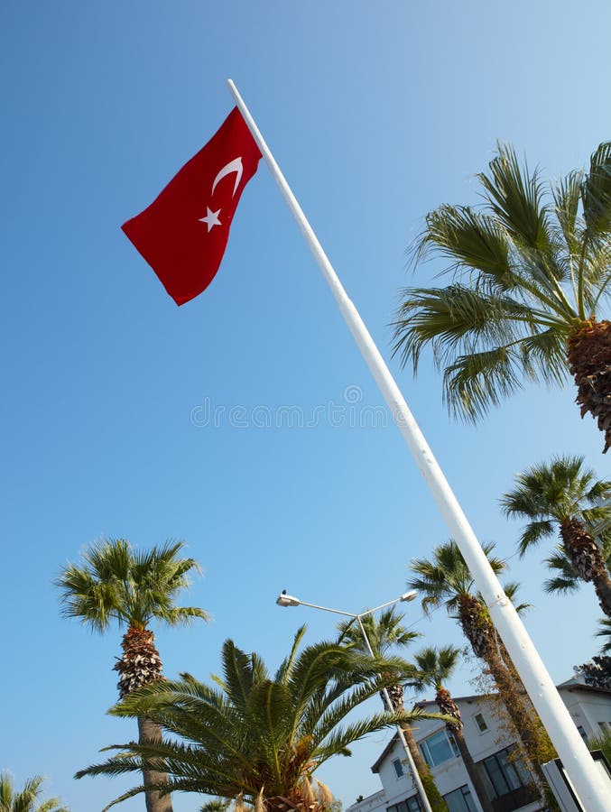 Red Turkish flags stock image. Image of blowing, turkey - 12028435