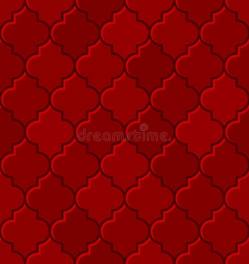 Red Turkish Mosque Seamless Tile Pattern. Vector Stock Vector ...