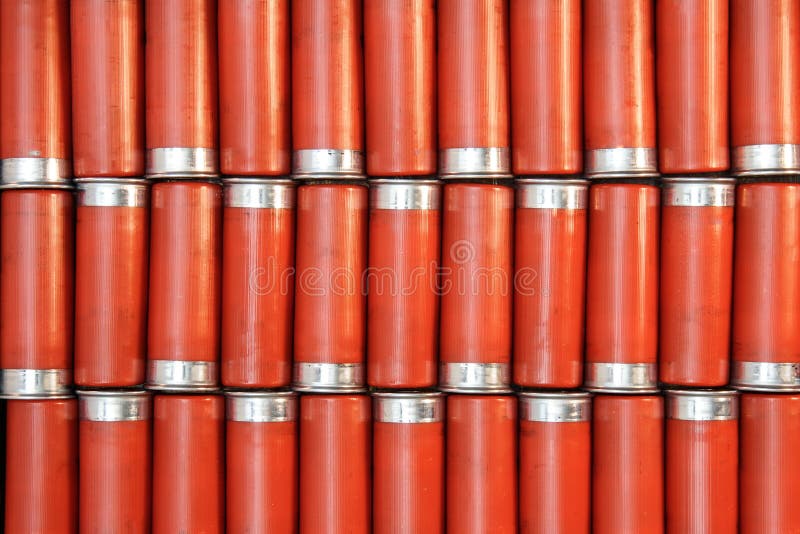Red Twelve Gauge Shot Gun Shells. Stock Photo - Image of gauge, deadly ...