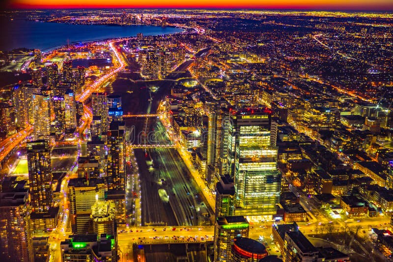 Red twilight city stock image. Image of sunset, city - 337181725