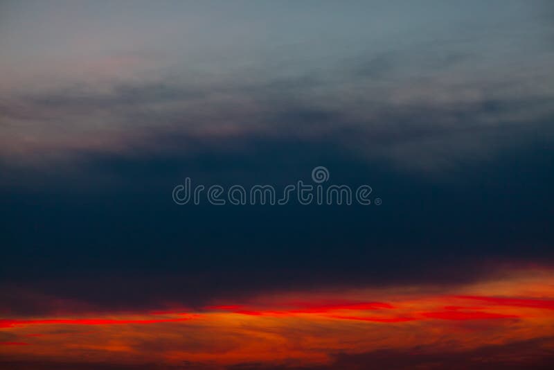 Red twilight at dark sky stock photo. Image of dramatic - 236487616