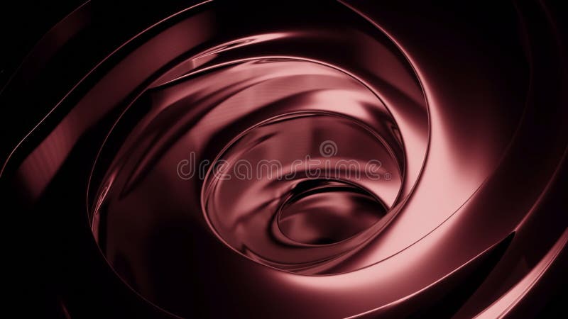 Red Twisted Loop.Design. a Bright Neon Spring in an Abstraction that ...