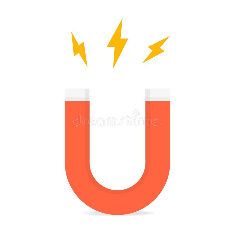 Red U-shaped Magnet Vector Illustration Stock Vector - Illustration of ...