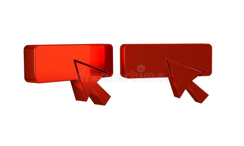 Red UI or UX Design Icon Isolated on Transparent Background. Stock ...