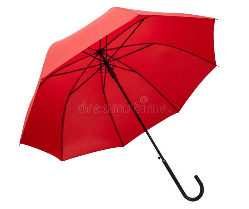 Red umbrella stock image. Image of rain, safety, umbrella - 26447147