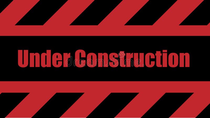 Under Construction Red Warning Sign Stock Illustrations – 1,215 Under ...