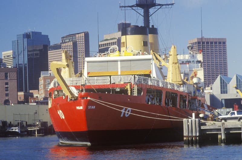 Red United States Coast Guard Ship Editorial Photography - Image of ...