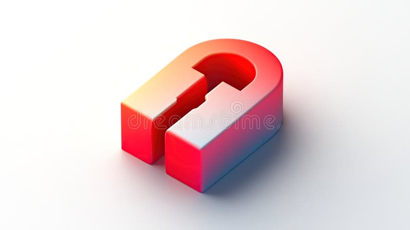 Red Unlock Keyhole Icon, Digital, White Background, Security Concept ...