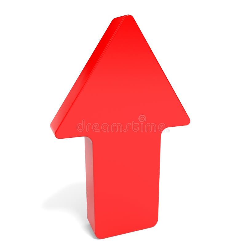 Red up arrow. stock illustration. Illustration of finance - 89908164