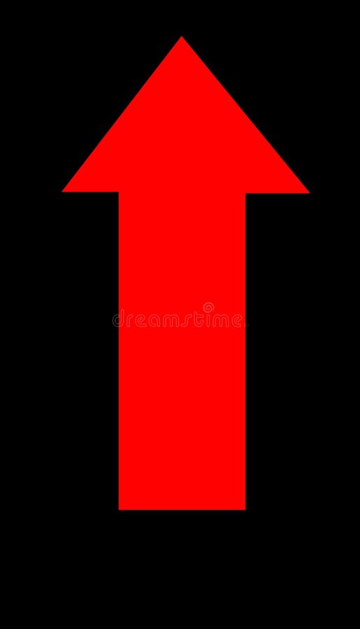 Red up arrow stock image. Image of organ, brand, poster - 227009239