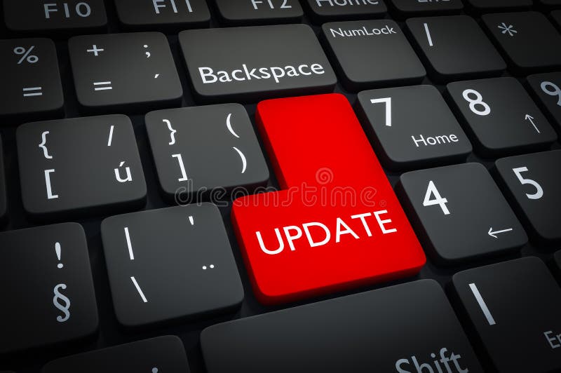 Red Enter Button on White Keyboard Stock Illustration - Illustration of ...