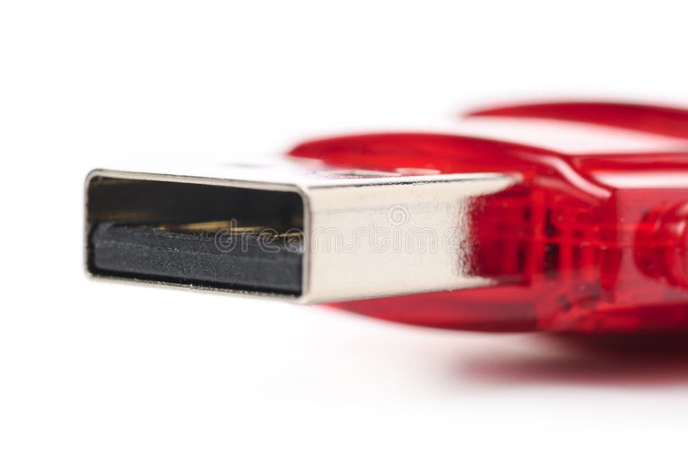 Red usb flash drive stock image. Image of mobility, single - 14640191