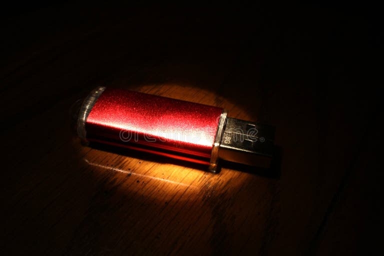 Red USB Flash Drive stock photo. Image of flashdrive - 234293092