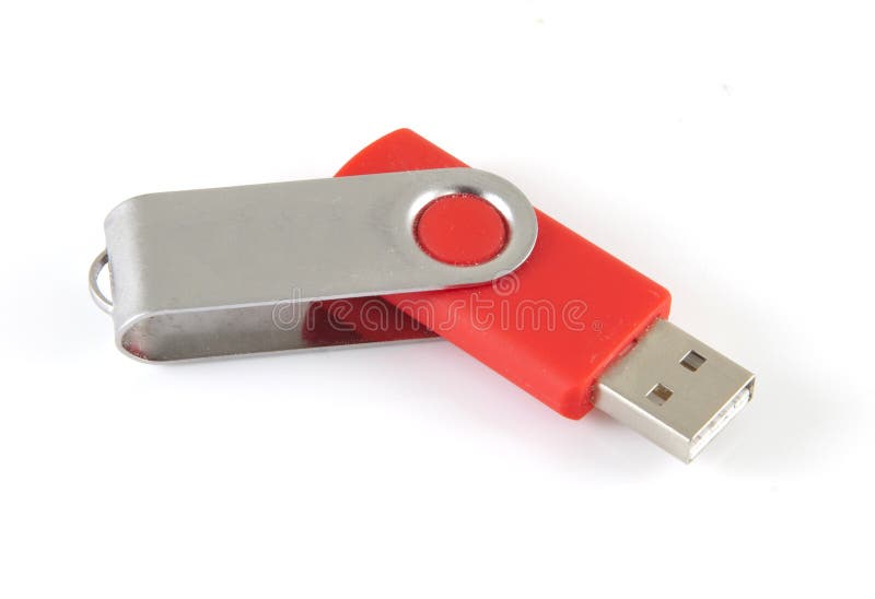 Red USB Stick stock photo. Image of portable, digital - 18419636