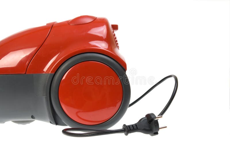 Red Vacuum cleaner stock image. Image of clean, dust - 16956675