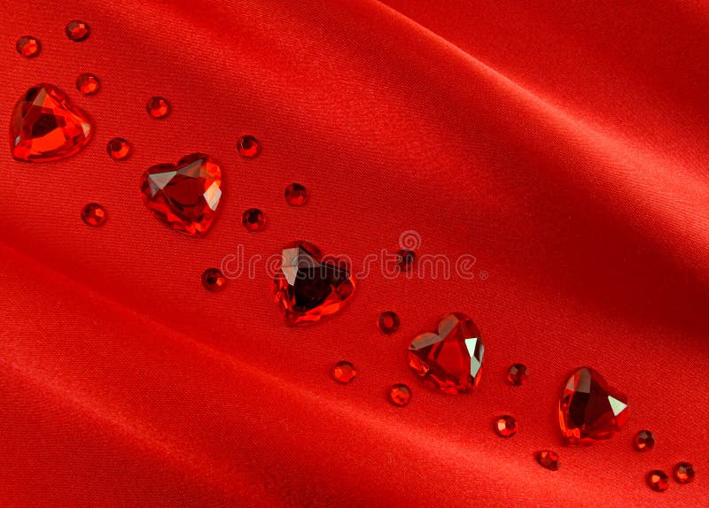 Red Valentine stock image. Image of love, satin, valentine - 17405867