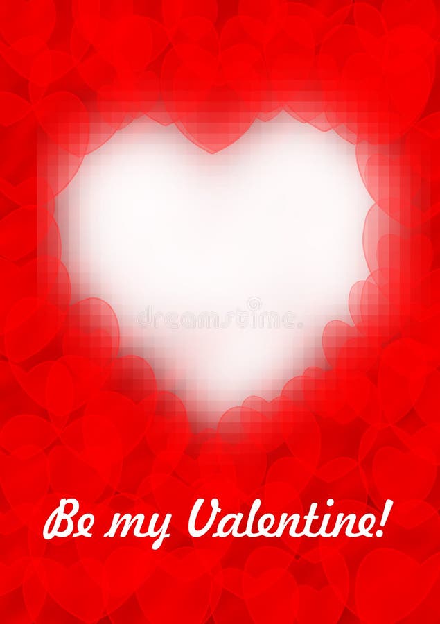 Red valentine card stock illustration. Illustration of love - 28977112