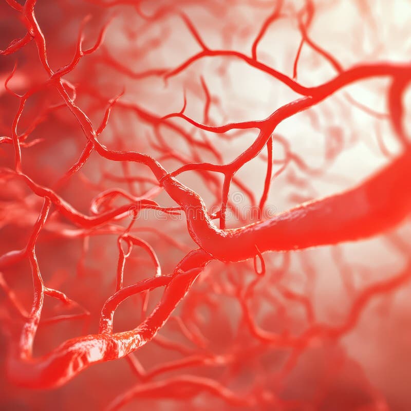 Red Vascular Network Human Anatomy Exploration Stock Photos - Free ...