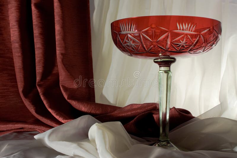 Red vase fruit over fabric stock image. Image of drapery - 11609283
