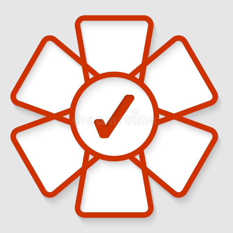 Red vector abstract object stock vector. Illustration of grey - 34591339