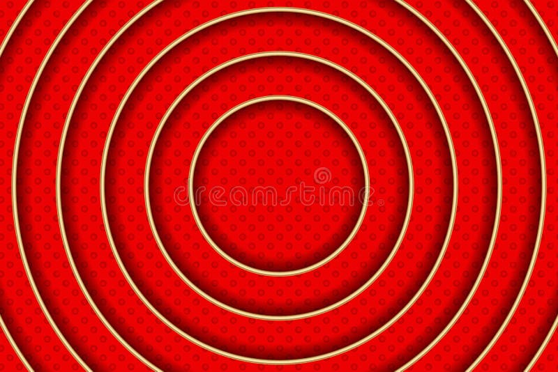 Red Vector Abstract Pattern with Golden Circles. Template Design for ...