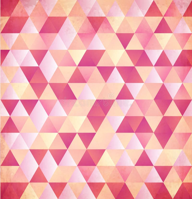 Red Vector Abstract Triangle Vintage Background Stock Vector ...