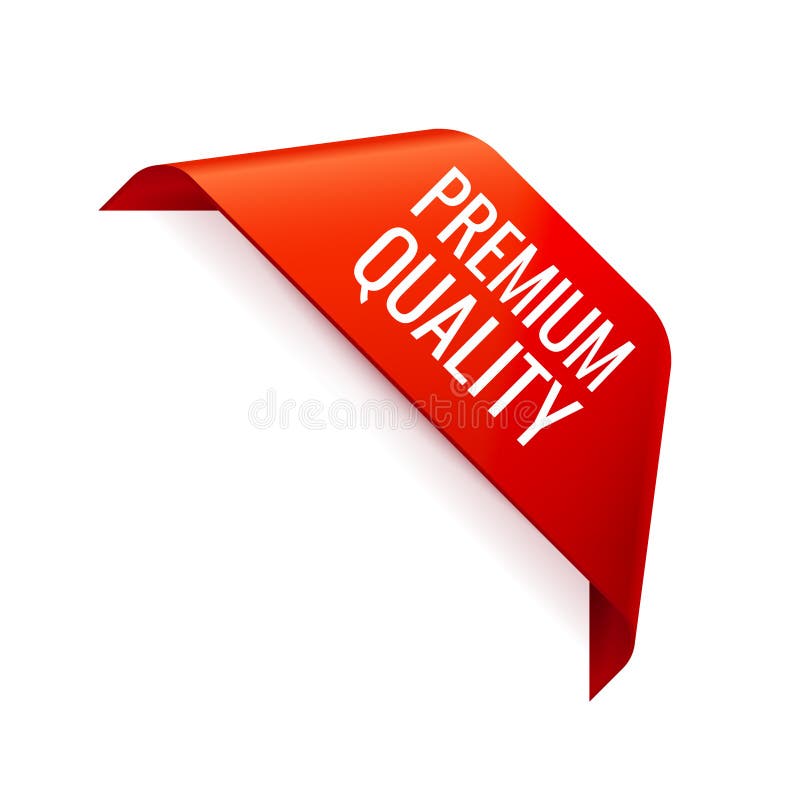 Vector Corner Ribbon and Quality Certificate Stock Illustration ...