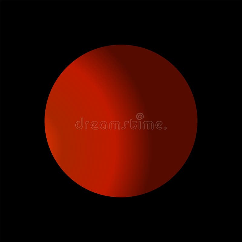 Red Vector Dot with Light and Shadow Stock Illustration - Illustration ...