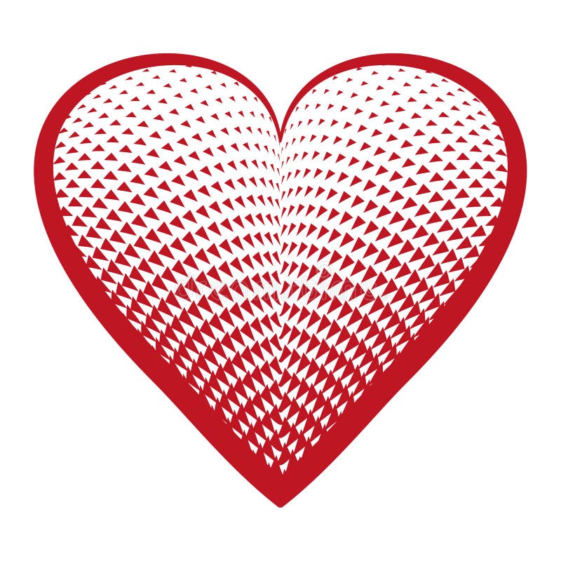 Modern Heart Triangles Stock Illustrations – 549 Modern Heart Triangles ...