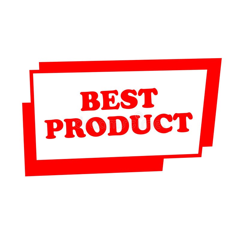 Red Best Product Recommended Design Tag Stock Vector - Illustration of ...
