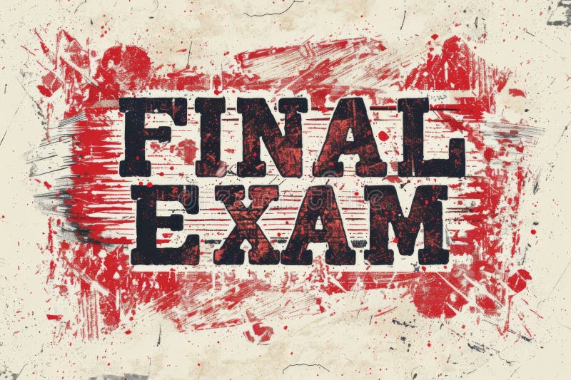 FINAL EXAM Seal Print stock illustration. Illustration of finisher ...
