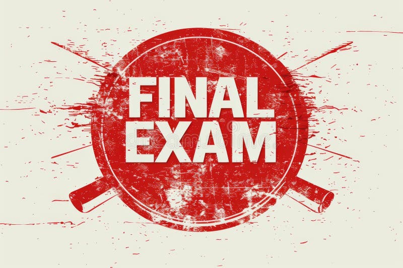 Final Exam Seal Print stock illustration. Illustration of school ...