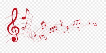 Red Music Notes Transparent Background Stock Illustrations – 139 Red ...