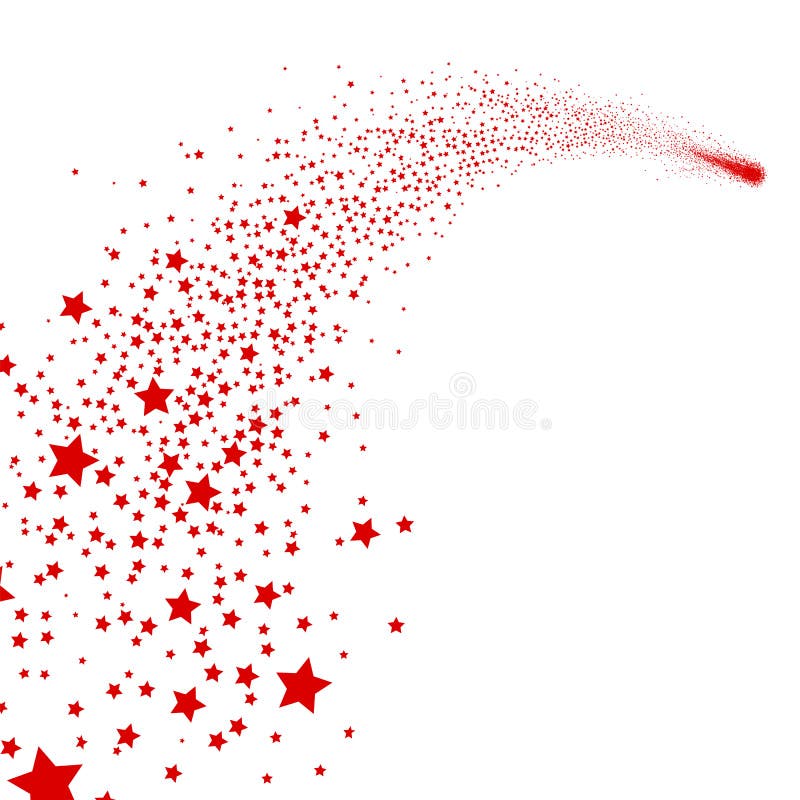 Abstract Red Falling Star Vector - Shooting Star Stock Vector ...
