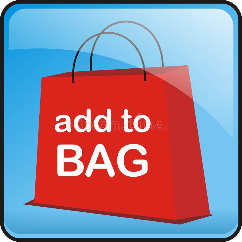 Red Vector Shopping Bag stock vector. Illustration of market - 10697850