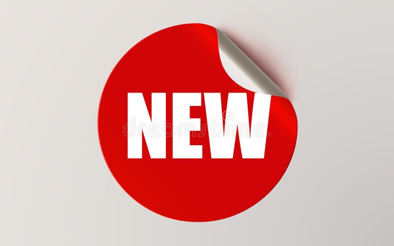 New Red Round Sticker Stock Illustrations – 5,221 New Red Round Sticker ...