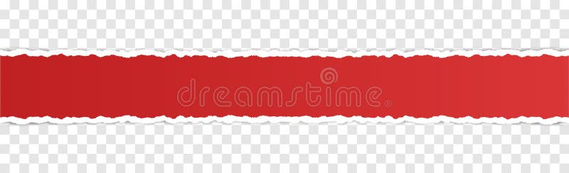 Vector Red Torn Paper with Ripped Edges with Space for Your Text Stock ...