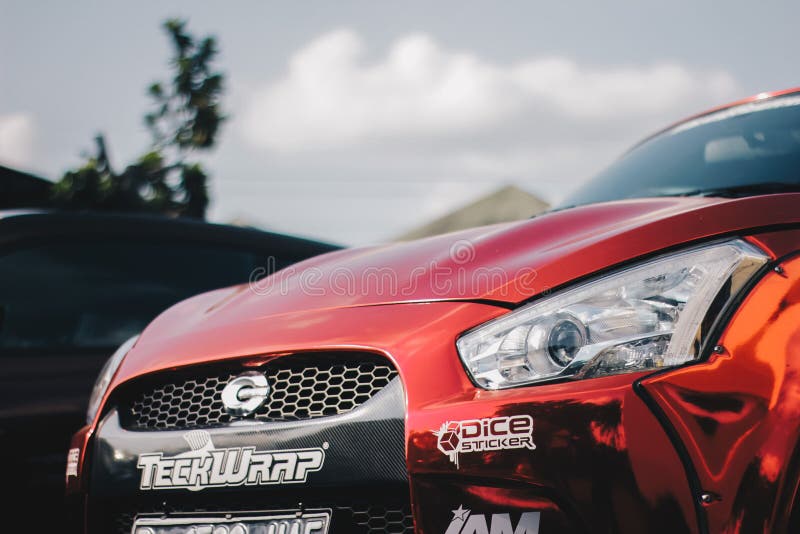 Red Vehicle stock image. Image of wheel, automotive - 119926149