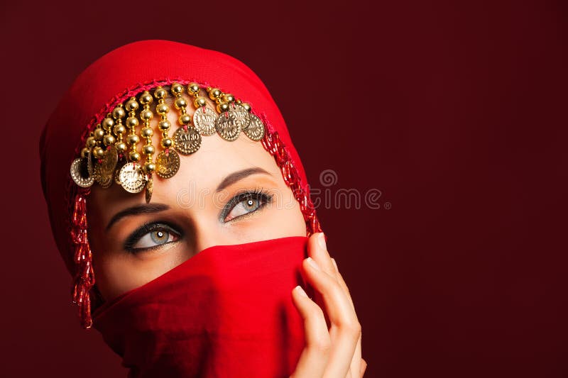 The red veil stock image. Image of cover, adult, hidden - 11996663