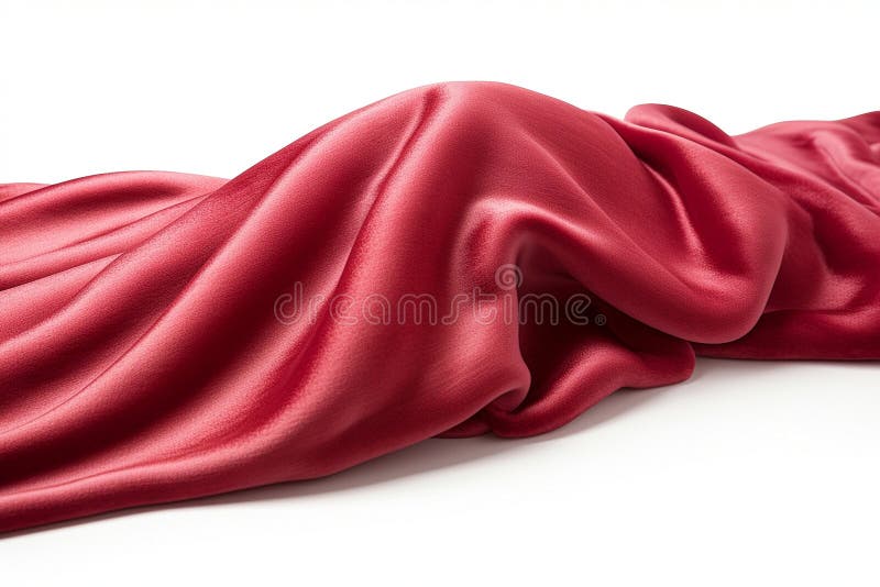 Red Veil Isolated on White Background Stock Illustration - Illustration ...