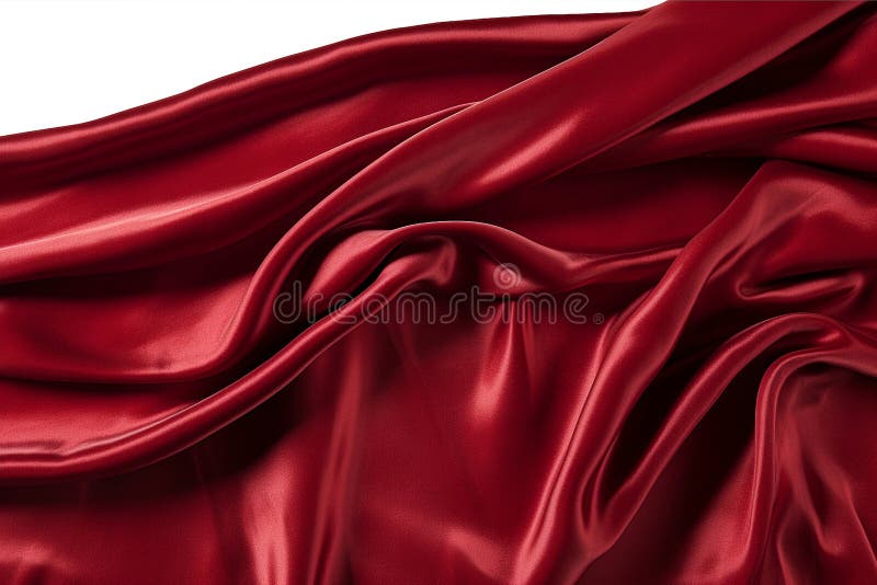 Red Veil Isolated on White Background Stock Illustration - Illustration ...