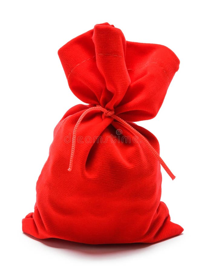Red Velvet Bag stock image. Image of sack, christmas - 276717015