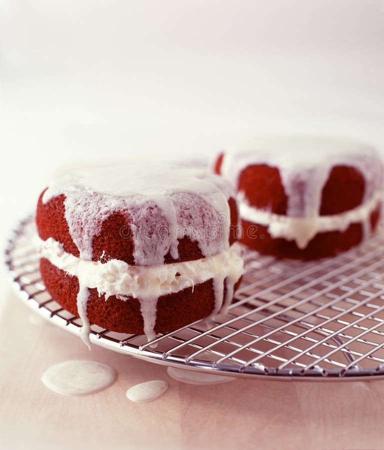 Red velvet cake stock photo. Image of vanilla, paper, cooling - 1973818